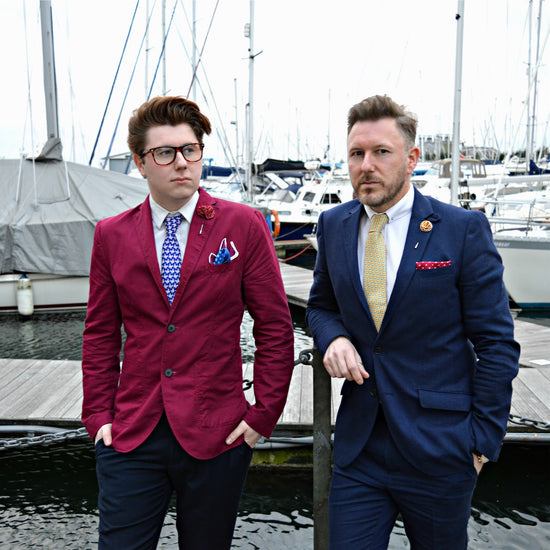 Three Ties, Pocket Squares and Lapel Flowers Starter Kit – The Dark Knot