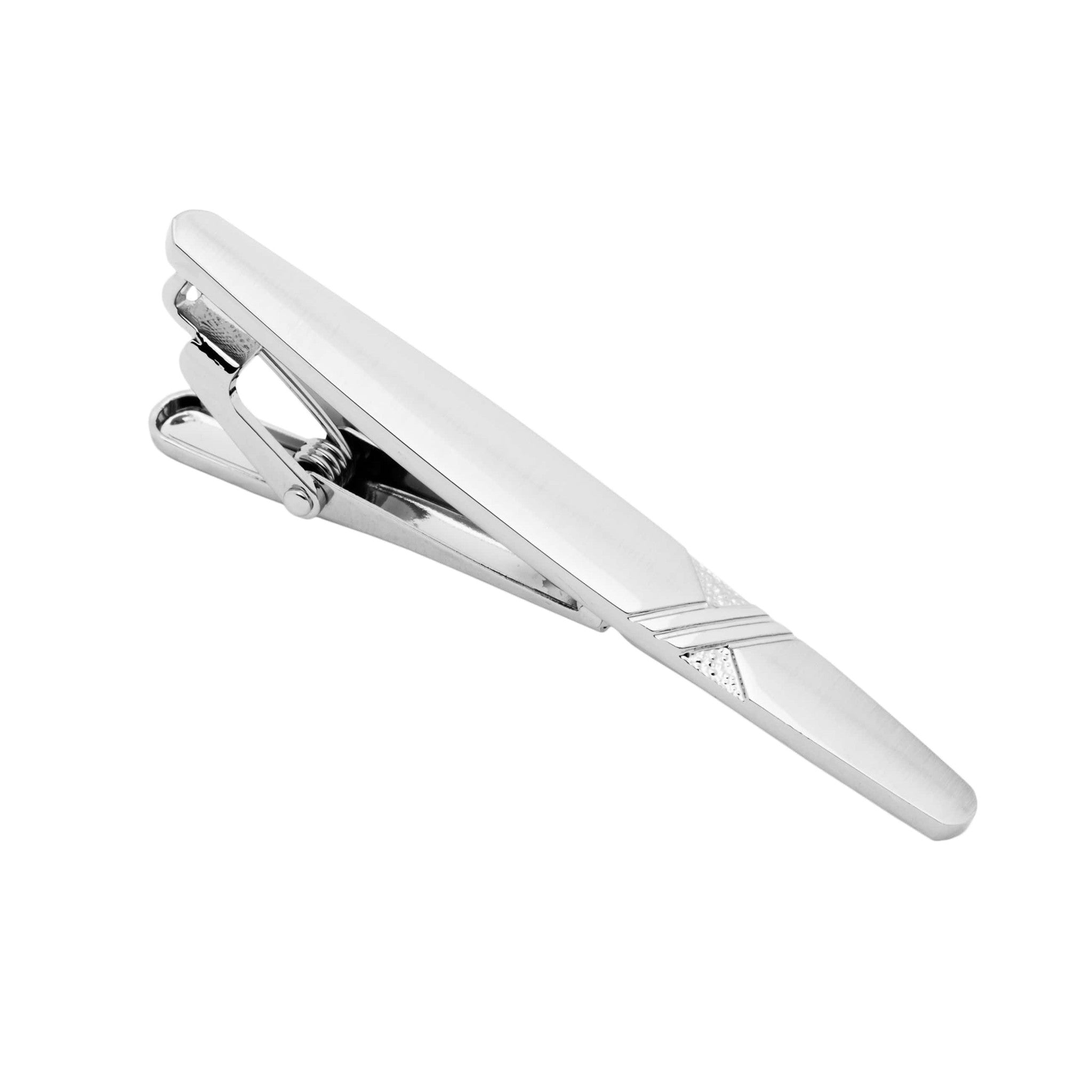 Milford Silver Stainless Steel Tie Bar – The Dark Knot