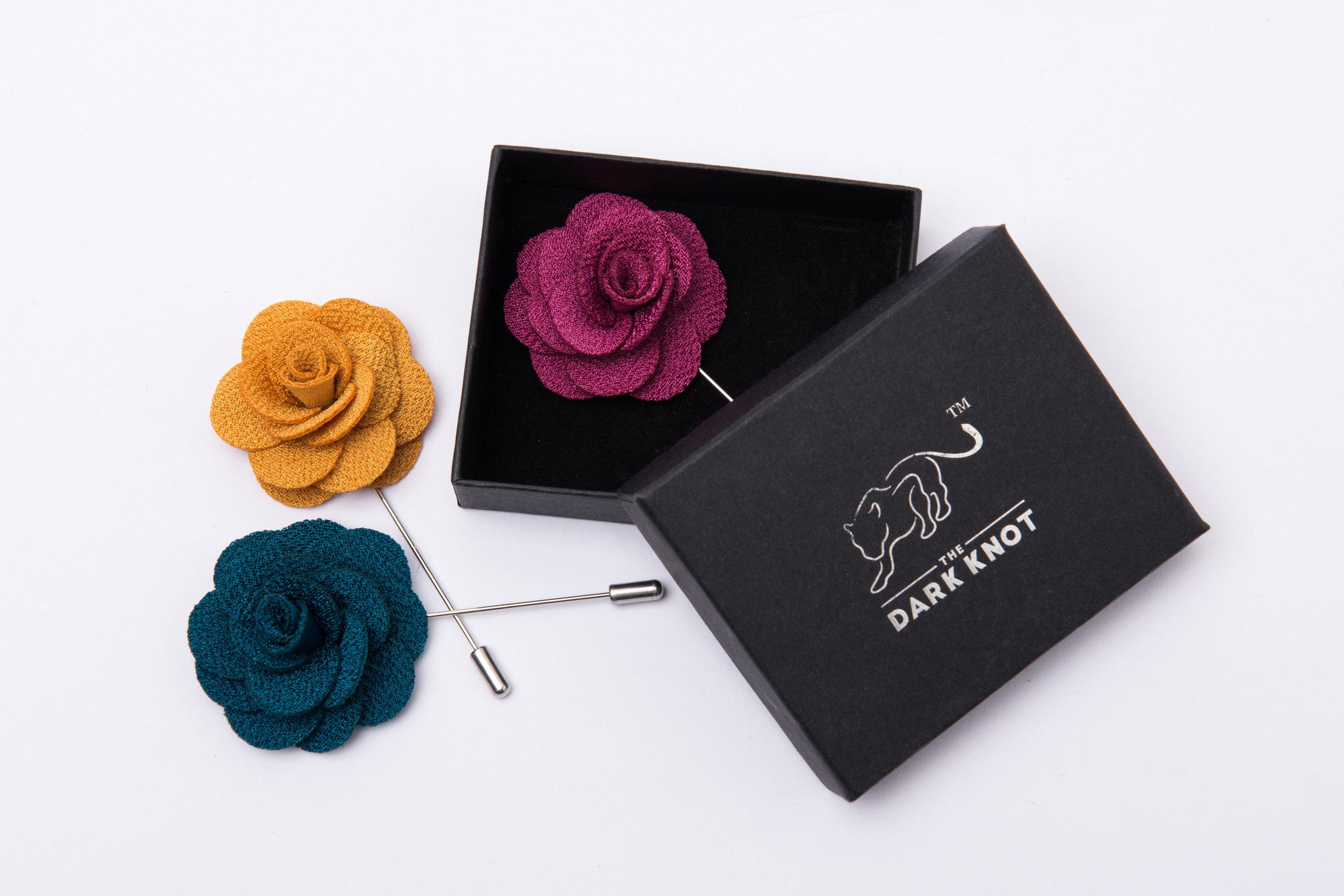 Three Ties, Pocket Squares and Lapel Flowers Starter Kit – The Dark Knot